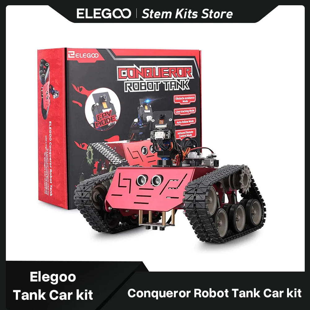 ELEGOO-Conqueror-Robot-Tank-with-UNO-R3-IR-Remote-etc-Intelligent-and ...