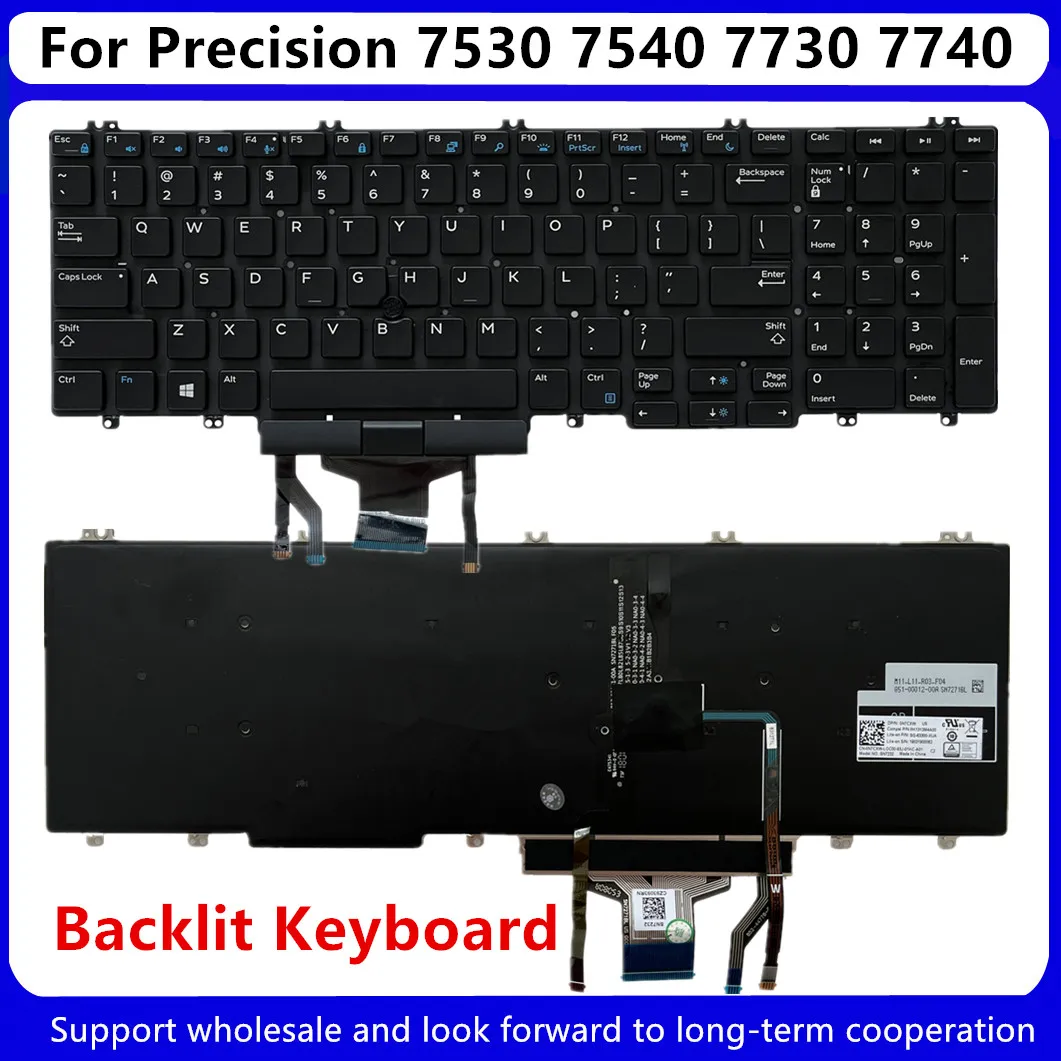 New-Laptop-Keyboard-For-Dell-Precision-7530-7540-M7530-E7530-7730-7740 ...
