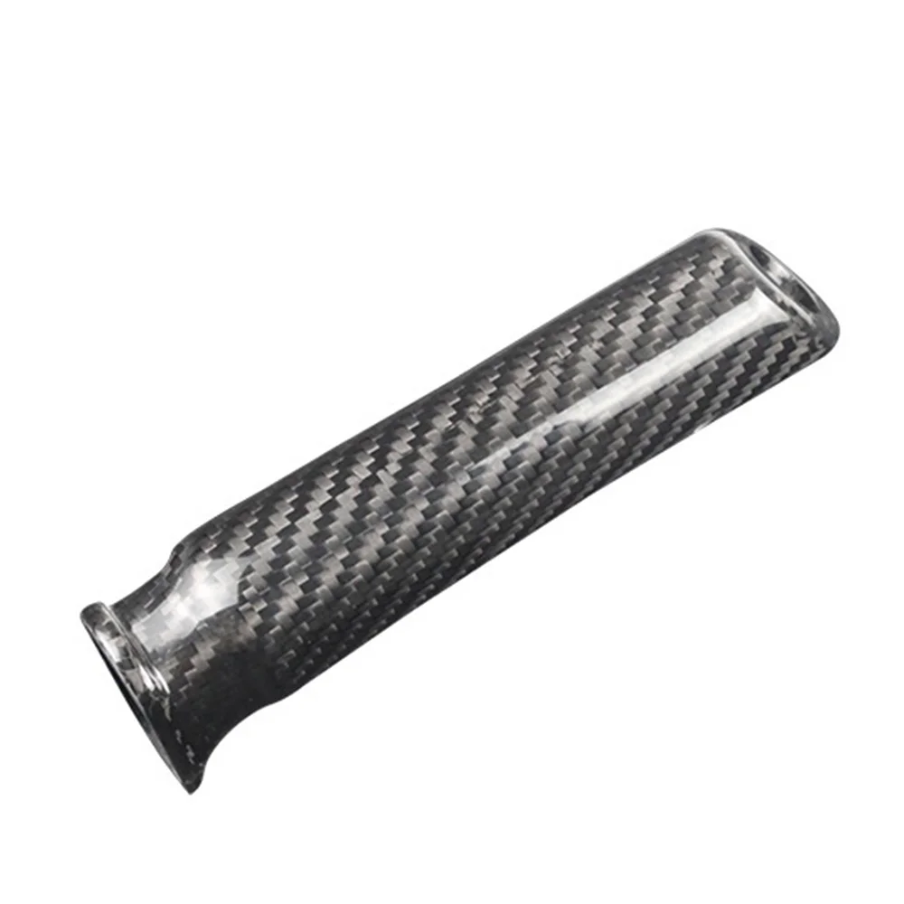 Carbon-Fiber-Car-Replace-Handbrake-Grip-Car-Hand-Brake-Cover-Handle ...