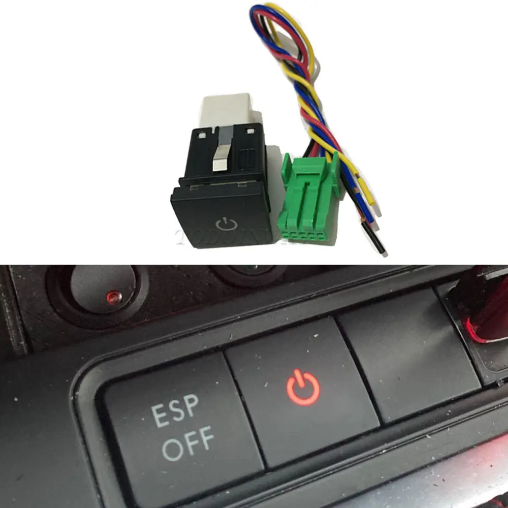 Red-LED-Power-Light-Switch-Car-DRL-Parking-Radar-Lamp-On-Off-Control ...