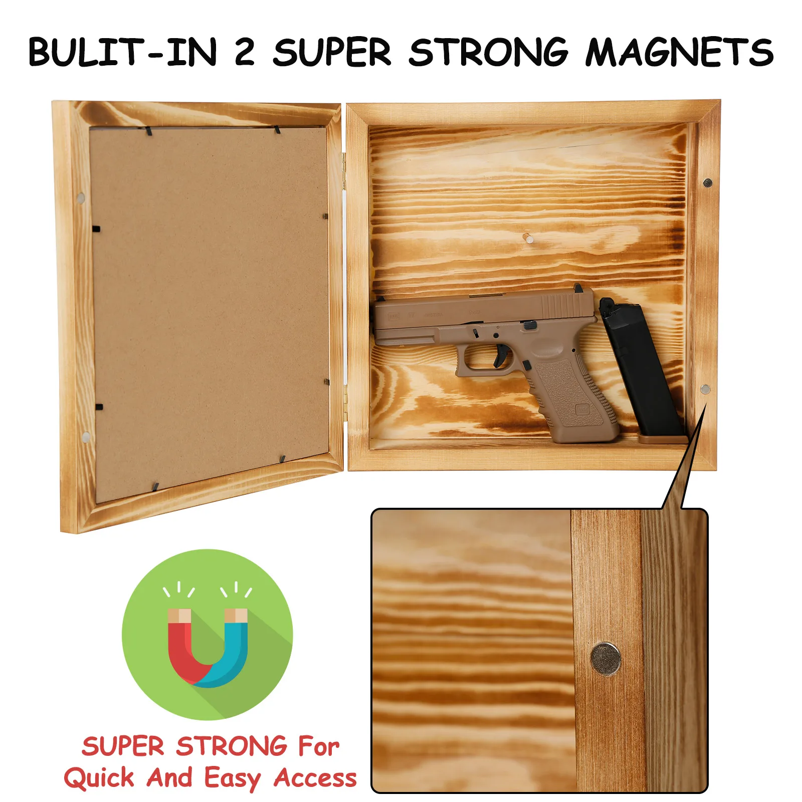 Hidden Gun Storage Shelf