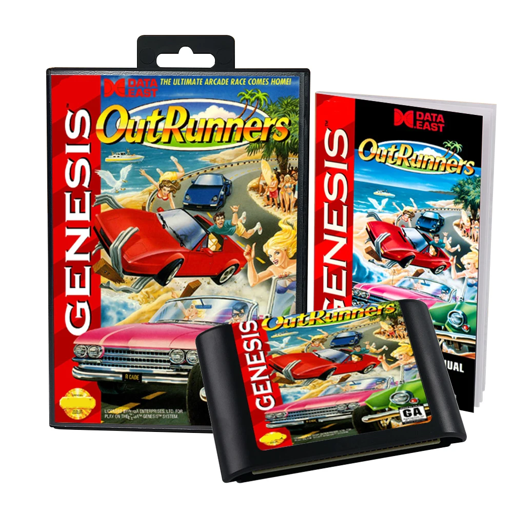 OutRunners-USA-Game-for-SEGA-Genesis-16-bit-Consoles-Game-Cartridge-Box ...