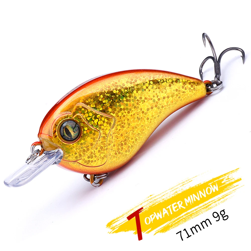 TREHOOK-Square-Bill-Crankbaits-Fishing-Lure-70mm-9g-Topwater-Japan ...