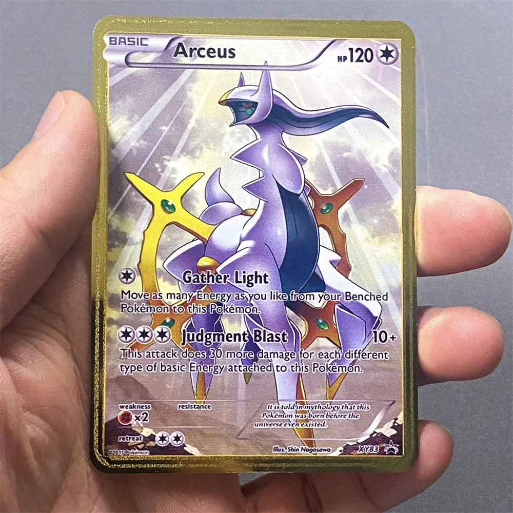 New 2024 Metal Card English Anime Charizard Arceus Mewtwo Blastoise ...