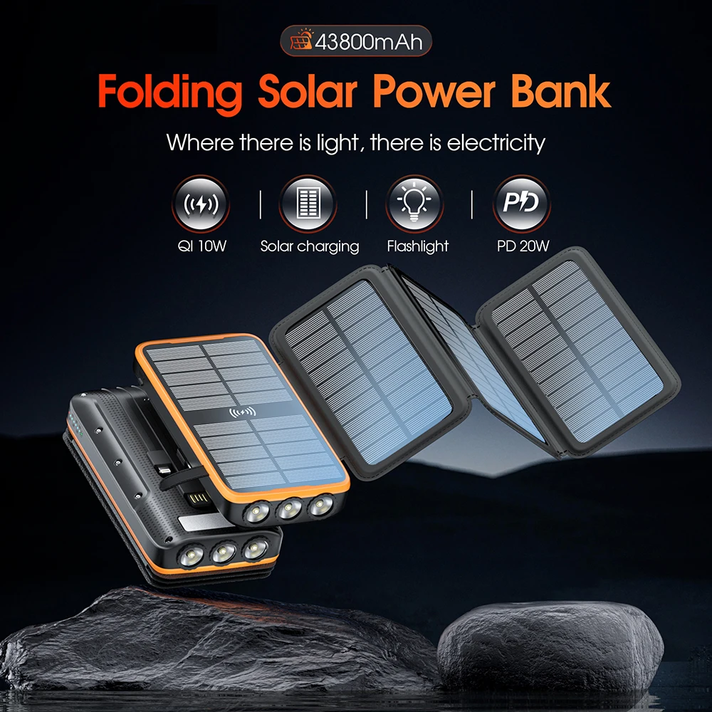43800mAh Solar Charger Power Bank – Outdoor Gear & Equipment | The ...