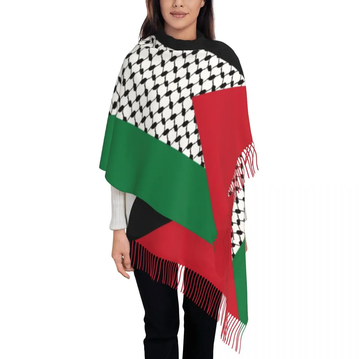 Custom-Print-Palestines-Flag-Scarf-Women-Men-Winter-Fall-Warm-Scarves ...