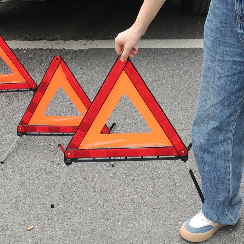 Generic Car Emergency Breakdown Warning Sign Triangle Red Reflective ...