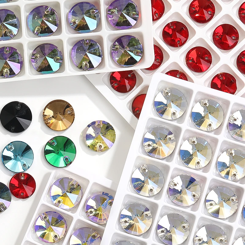 Round-Sewn-Rhinestones-for-Clothing-Shoe-Decoration-Flatback-Rivoli ...