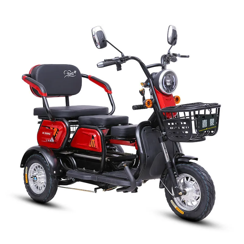 3 Wheel Electric Bike 48V 22A Long Range 3 Wheel Mobility Scooter Adult ...