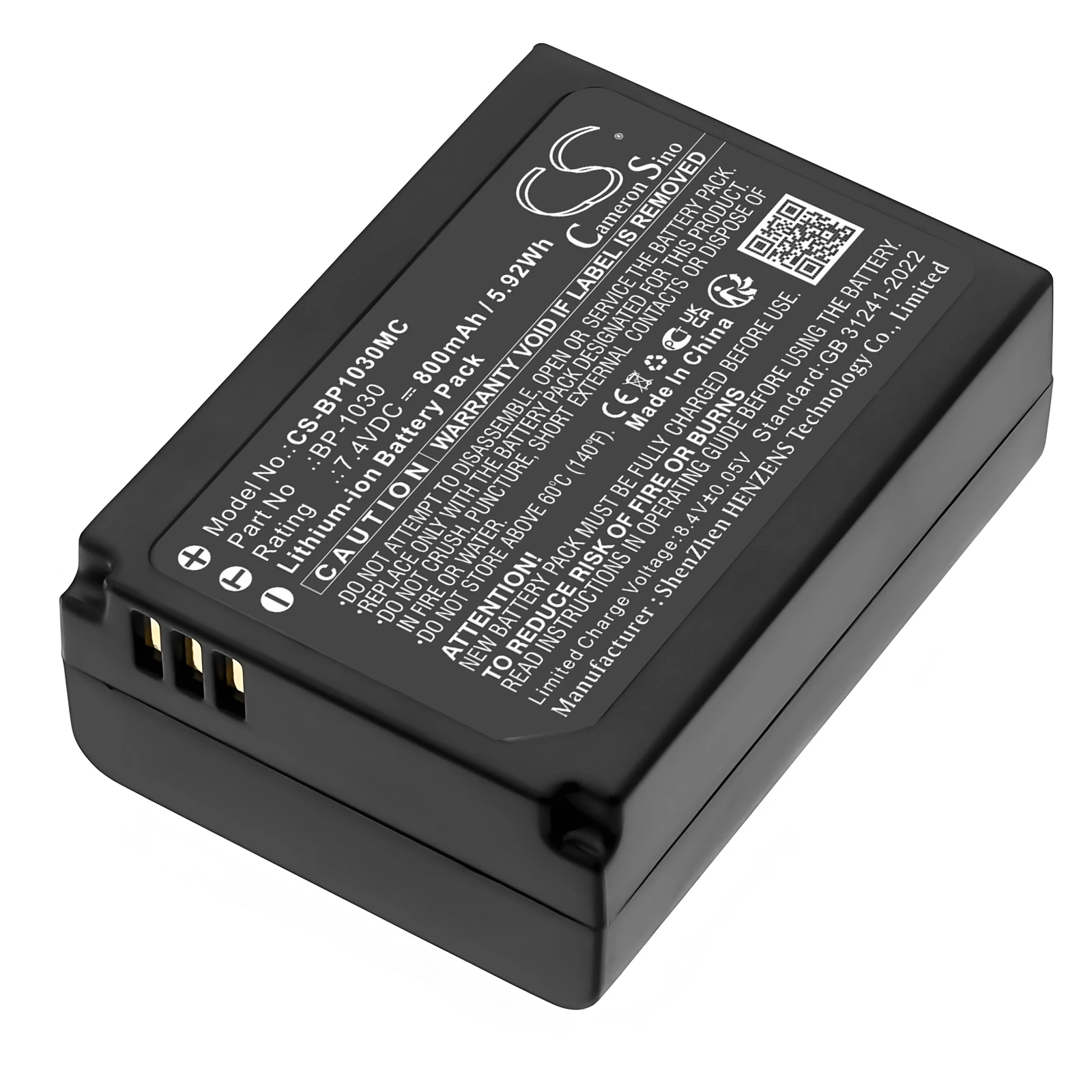 Li-ion Camera Battery for Samsung | 7.4V, 800mAh | Compatible Model ...