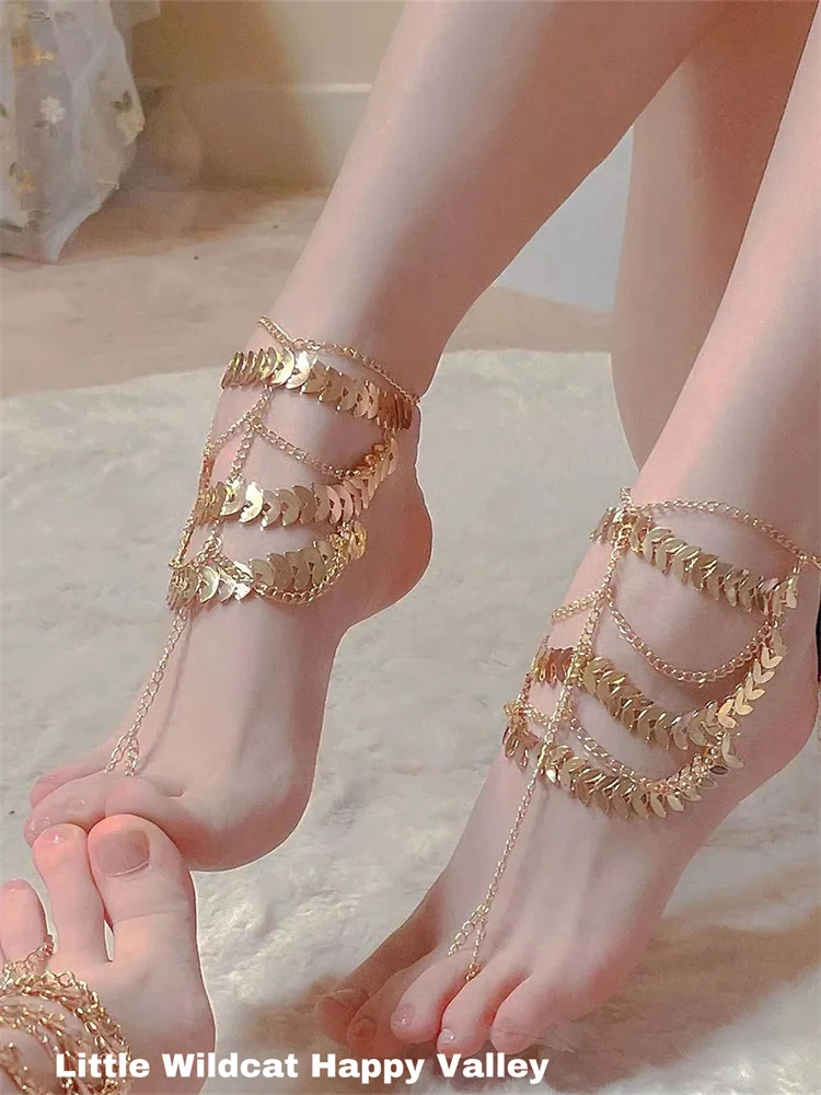 Women Fashion Exquisite Feet Chain Luxury Style Vintage Sexy Body ...