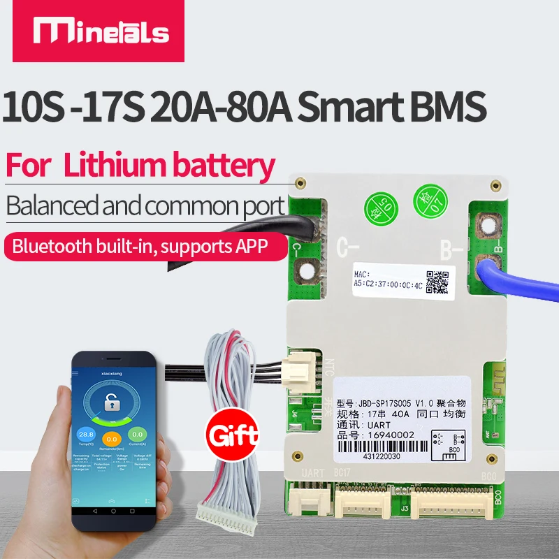 13s 48v Li Ion Smart Bluetooth Bms | Smart Bms 20s Bluetooth - Battery Accessories & Charger ...