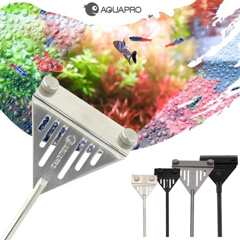 Aquarium-Algae-Scraper-Cleaning-Tools-Fish-Tank-Stainless-Steel-Aquatic ...