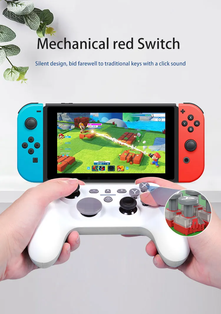 Newly Mechanical Key Controller Sunwaytek H510 Pro Professional Wireless 2.4G Bluetooth USB for Nintend Switch PC Steam Epic AliExpress