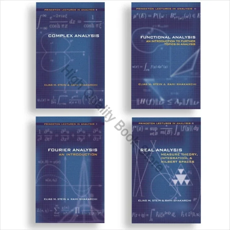 4 Books Princeton Lectures in Analysis Functional Analysis+Complex ...