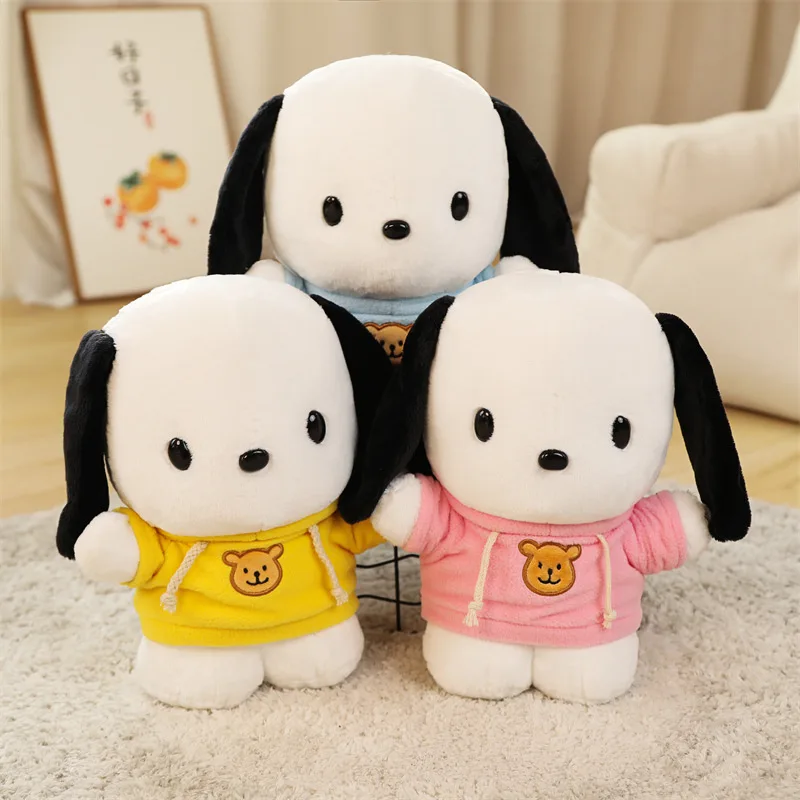 Pochacco Kawaii japonés Sanrio de 32cm, muñeco de peluche de dibujos animados, almohada grande ...