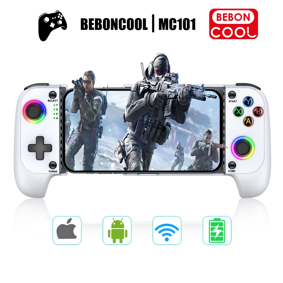 BEBONCOOL-MC101-Mobile-Phone-Hall-effect-Gamepad-RGB-Wireless-Bluetooth-connection-for-Cloud ...