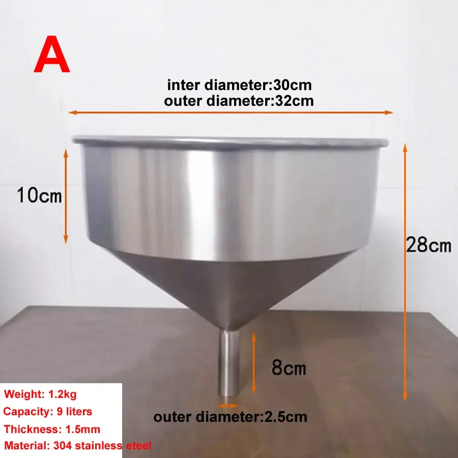 Thick-304-Stainless-Steel-Funnel-Paste-Liquid-Cylinder-Filling-Machine ...