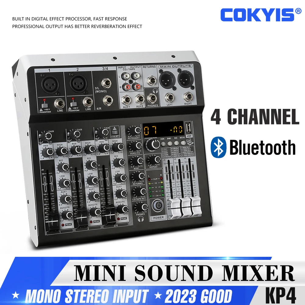 Professional-4-Channel-Bluetooth-Audio-Mixer-Sound-Mixing-Console-Audio ...