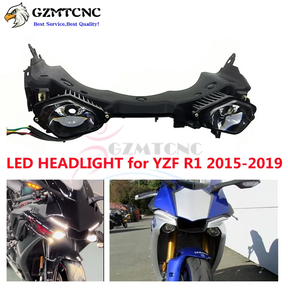 For-YAMAHA-2015-2019-R1M-R1S-YZF-R1-Headlight-Front-Headlamp-Assembly ...