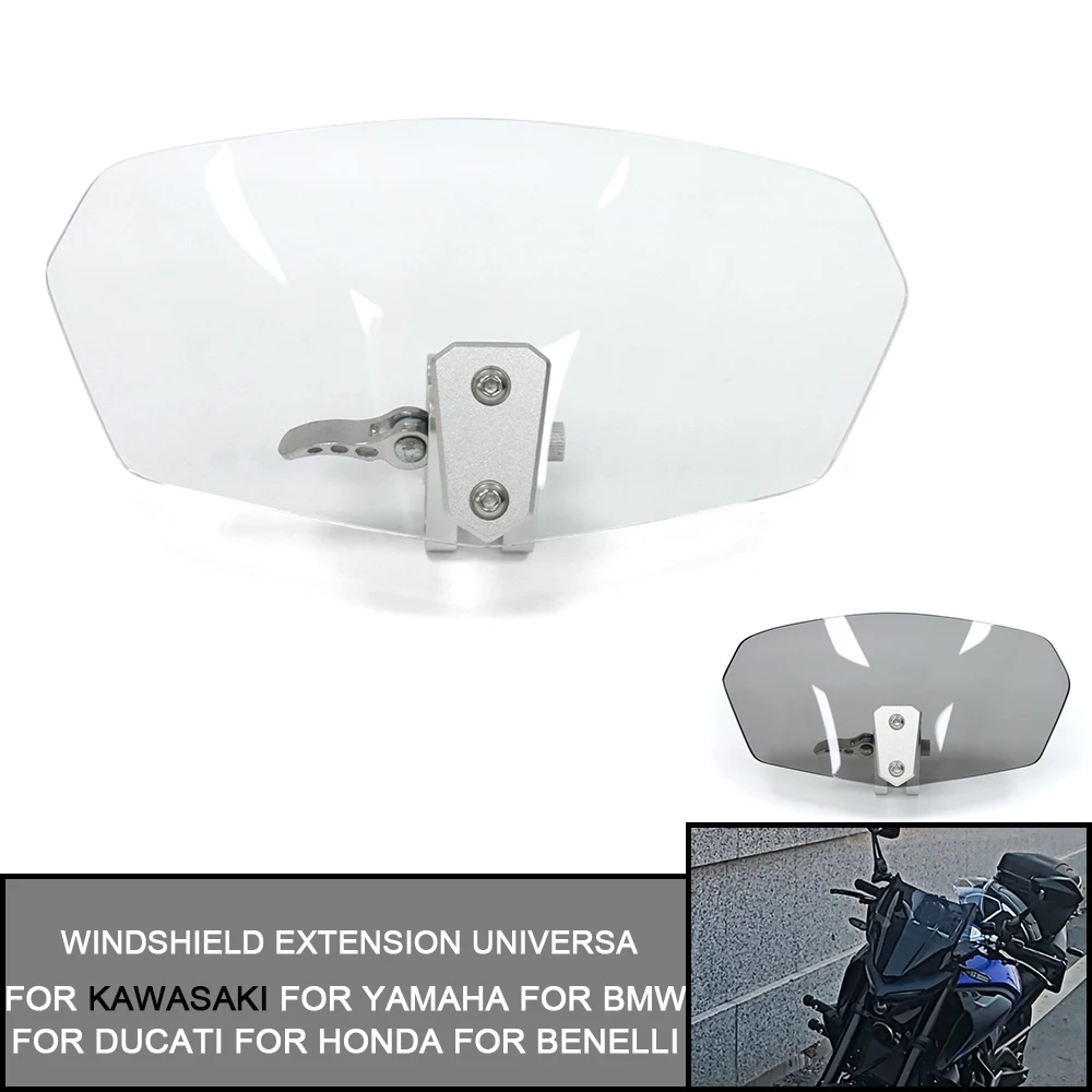 Adjustable-Windscreen-Windshield-Motorcycle-Universal-Windshield ...