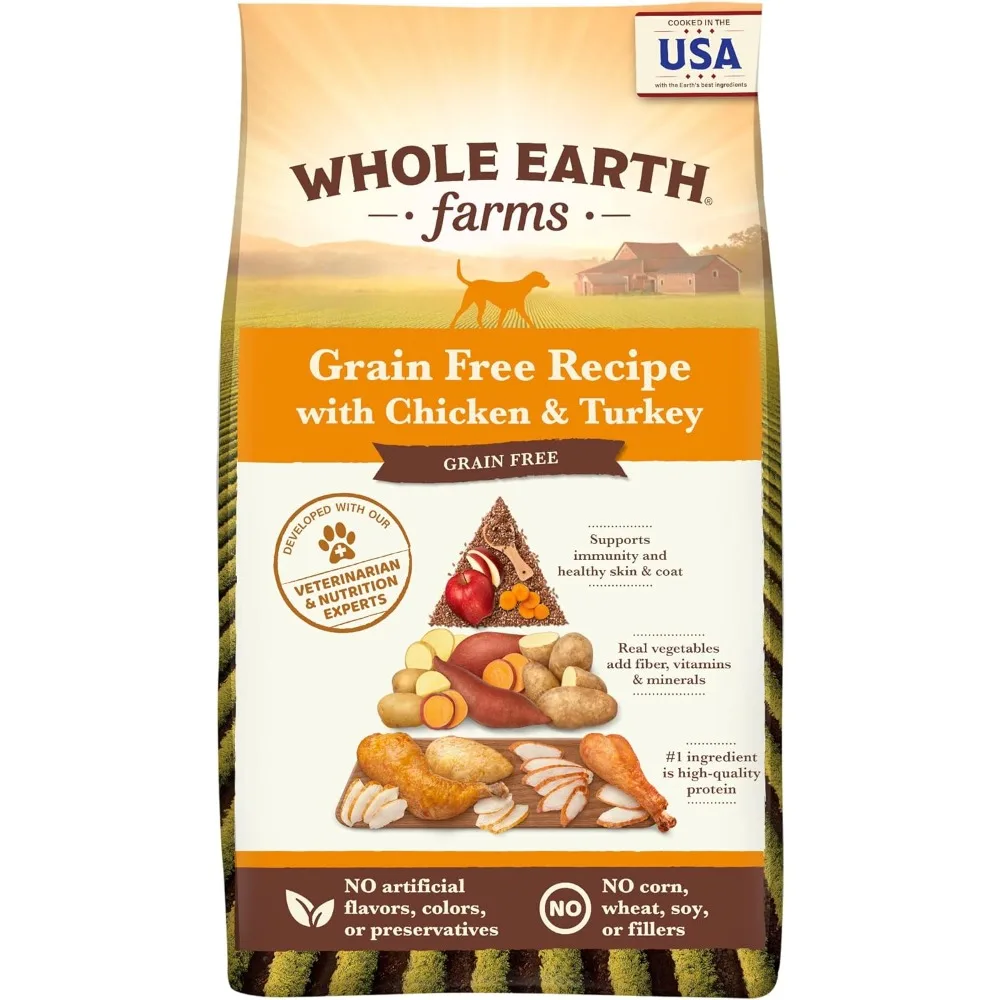 Natural-Grain-Free-Dry-Kibble-Wholesome-and-Healthy-Dog-Food-Chicken ...