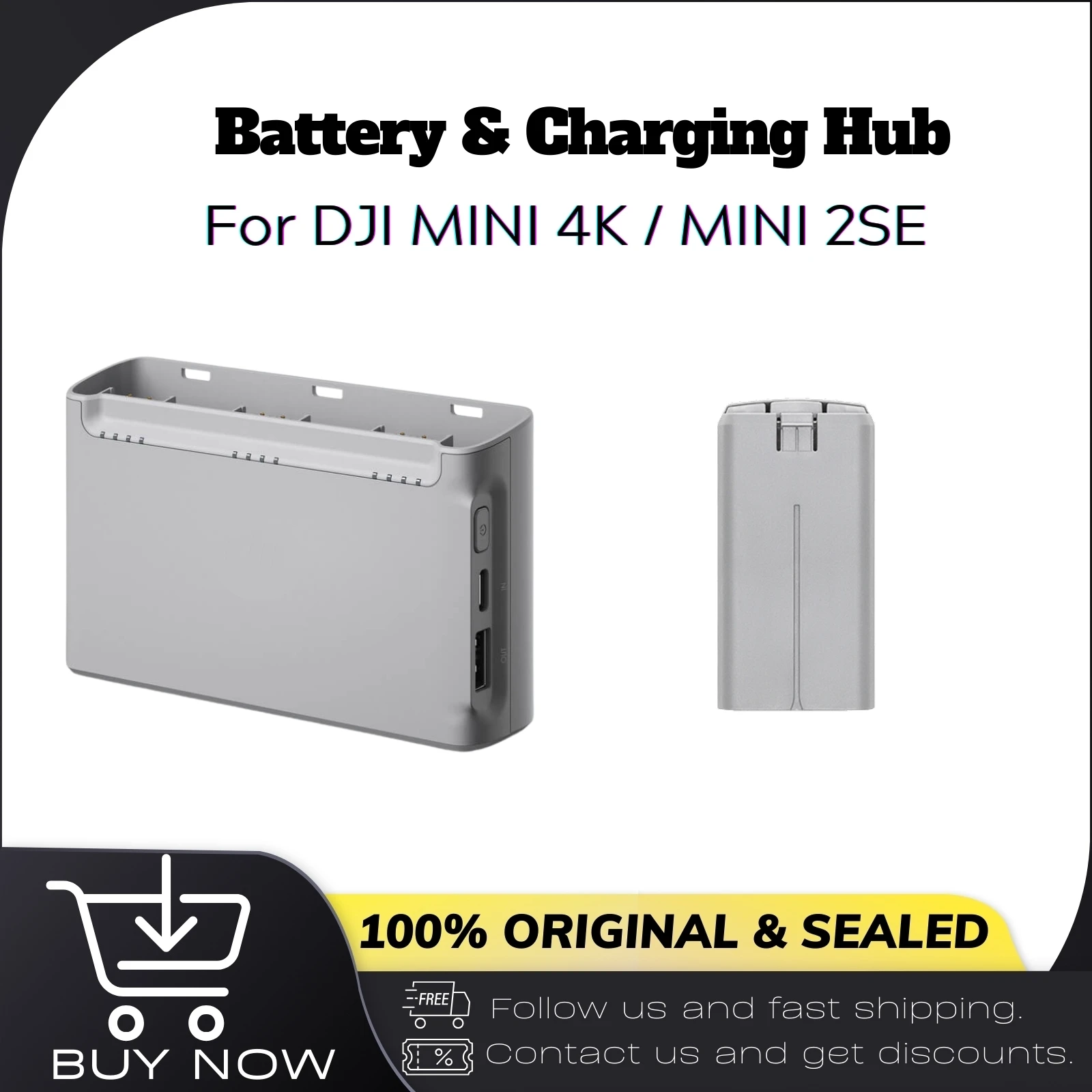 Power-Accessories-For-DJI-Mini-4K-2-SE-Battery-Charger-Charge-Hub ...