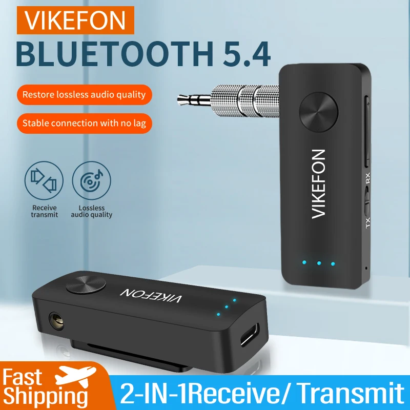 VIKEFON-2-IN-1-Bluetooth-5-3-Audio-Receiver-Transmitter-3-5mm-AUX ...