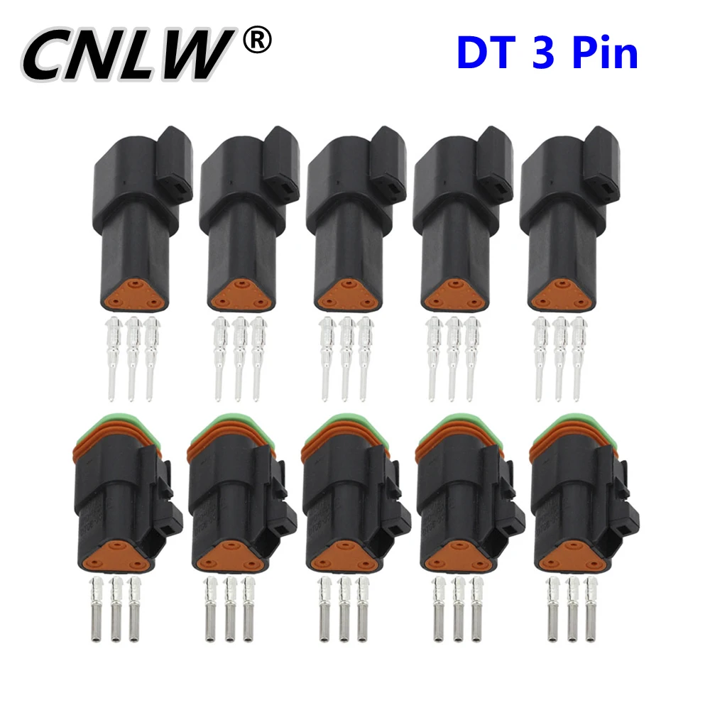 5-Sets-3-Pin-DT04-3P-DT06-3S-DT-Connector-DT04-3P-DT06-3S-Automobile ...