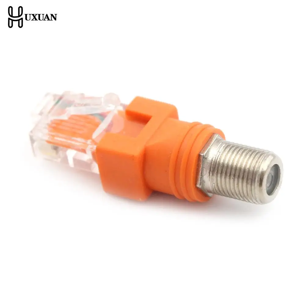 1Pcs-F-Type-Connector-RF-Female-To-RJ45-Male-Coaxial-Barrel-Coupler ...