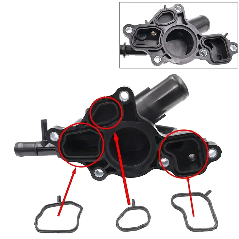 Carcasa del termostato del radiador del motor de coche T39c-11060-4BB1A ...