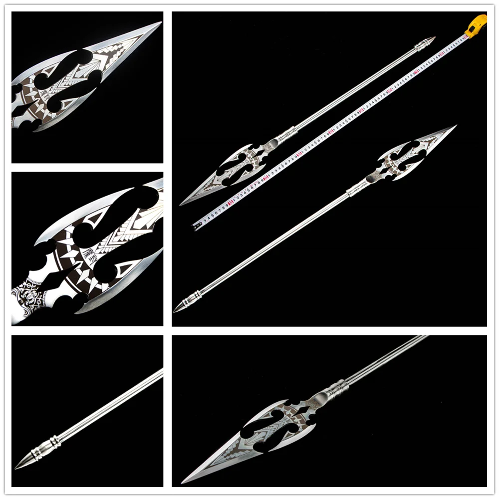 82cm-Length-Hand-Forging-Hunting-Battle-Spear-Spearhead-Dagger-Sharp ...