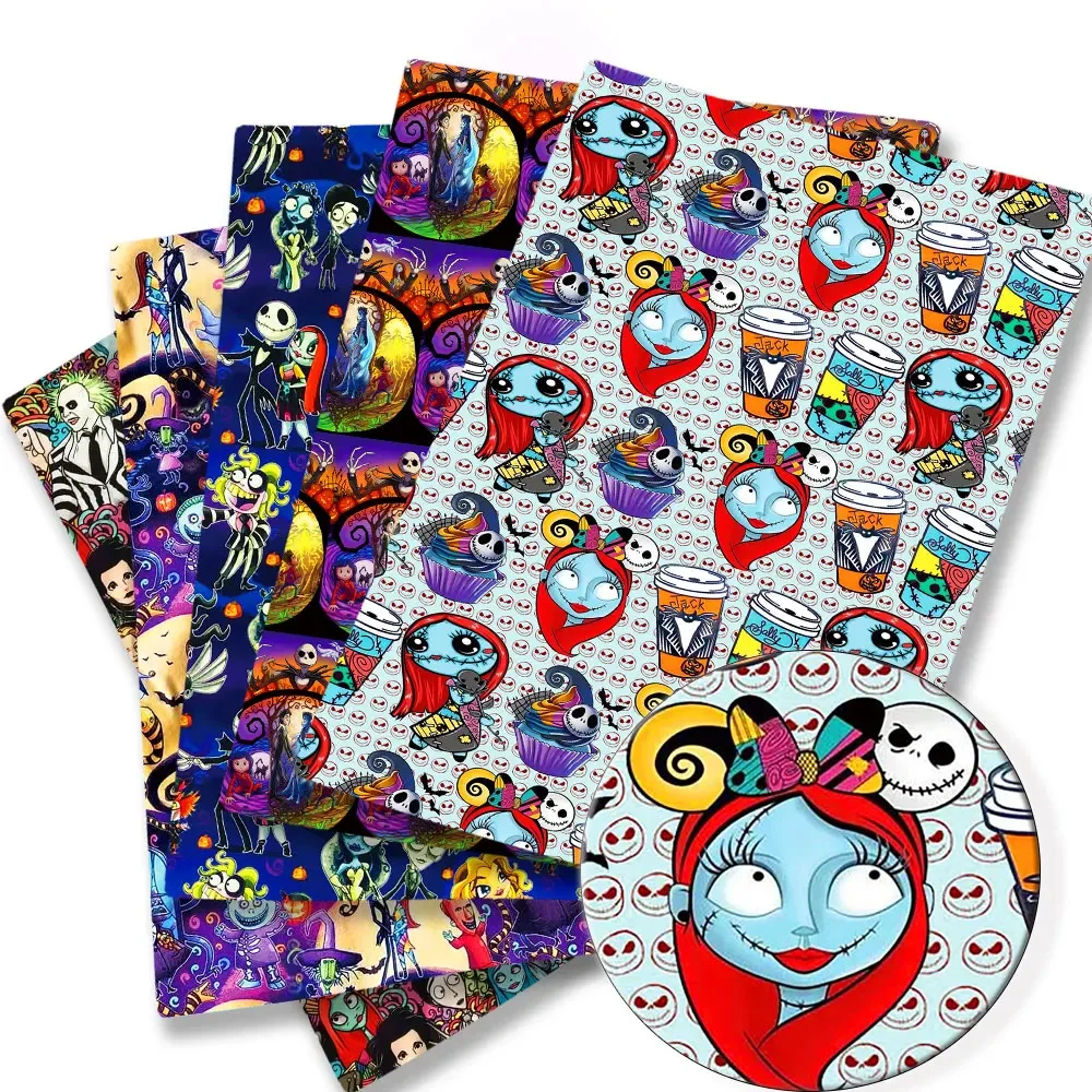 halloween-fabric-nightmare-before-christmas-140x50CM-Cartoon-cotton ...