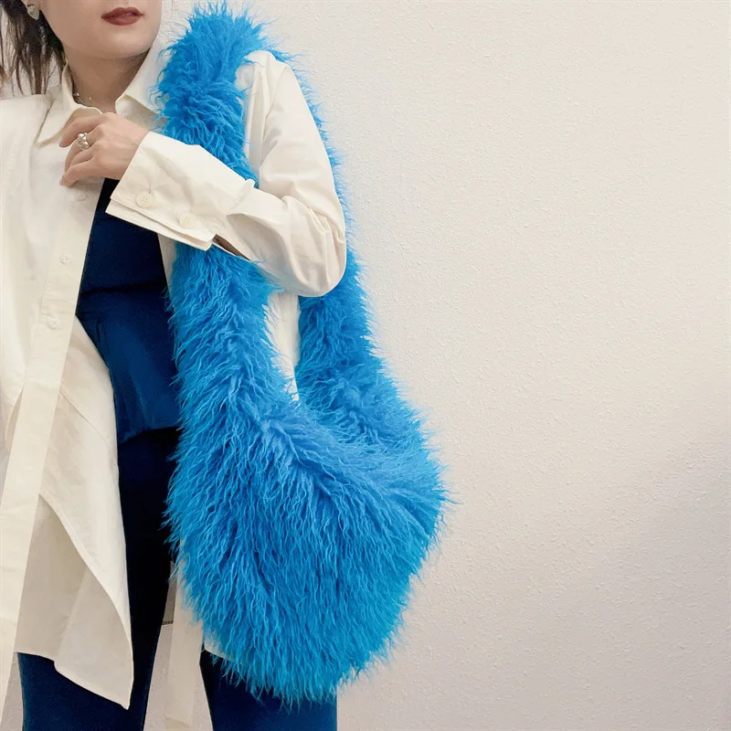 Designer-Fluffy-Plush-Shoulder-Bag-Warm-Faux-Mongolian-Fur-Crossbody ...