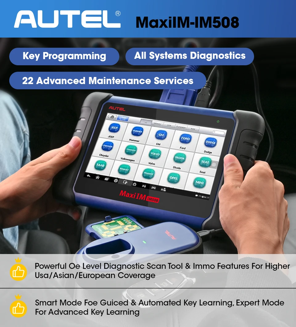 Autel MaxiIM IM508S PRO IM508SPRO Инструмент программирования ключей ...