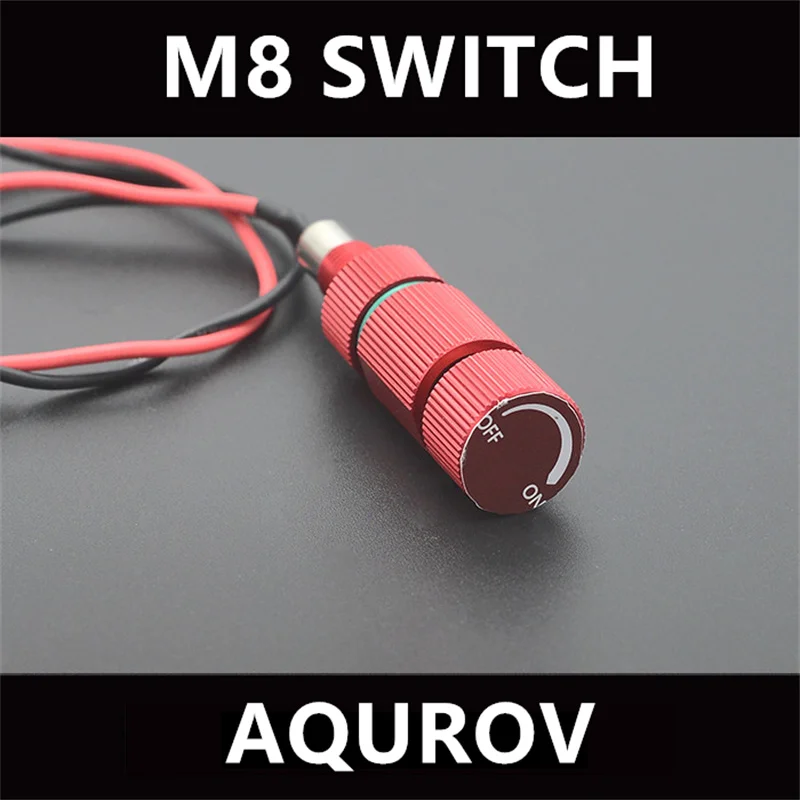 Aluminum M8 ROV Waterproof Power Switch OpenROV Rotary On-Off Diy Kit ...