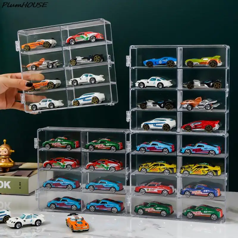1-64-Scale-Car-Model-Storage-Box-8-Slot-Clear-Display-Shelf-Toy-Car ...