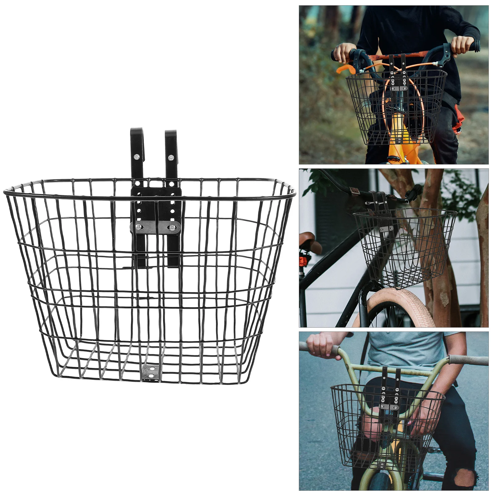 Folding-Rear-Bike-Basket-Wire-Mesh-Fold-Up-Detchable-Front-Bag-Rear ...