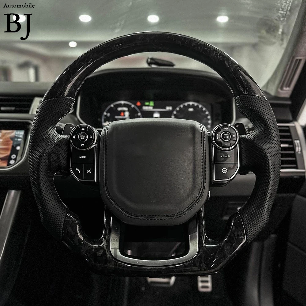 LED Steering Wheel Forged Carbon Fiber For LAND ROVER Discovery/ Velar ...