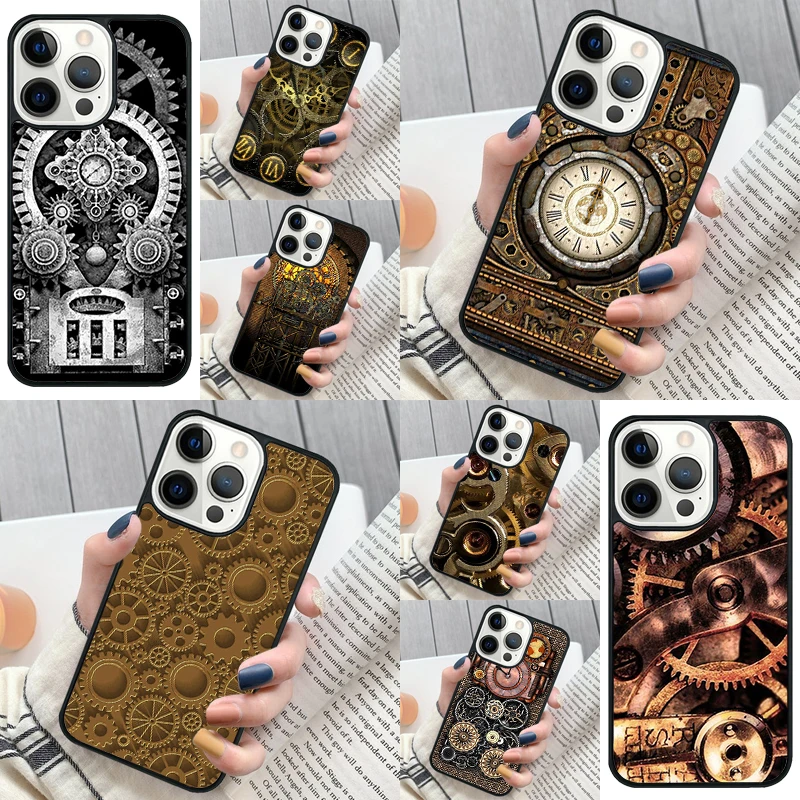 Steampunk-Gears-Vintage-Time-Machine-Phone-Case-Cover-for-iPhone-16-12 ...