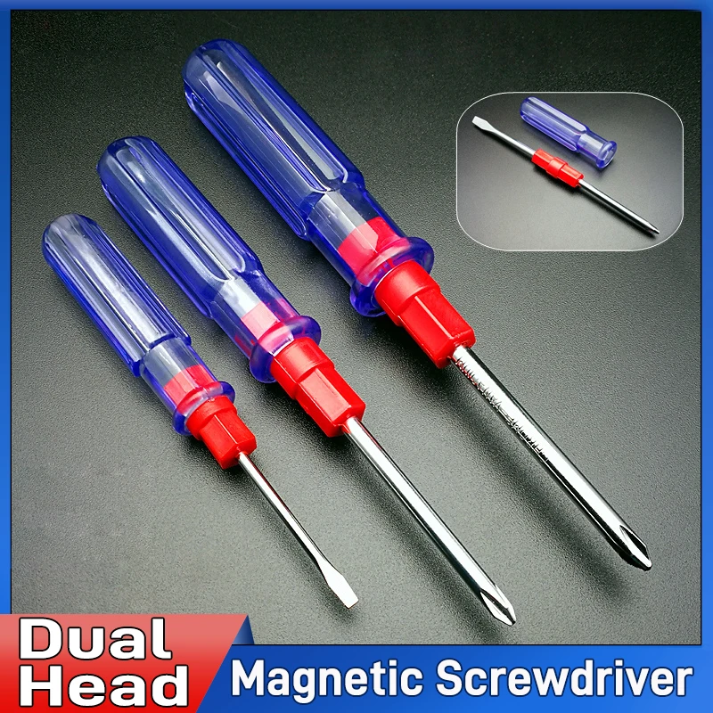 SUOSOK-Dual-Head-Screwdriver-Slotted-Phillips-Magnetic-Driver-Bits-Hand ...
