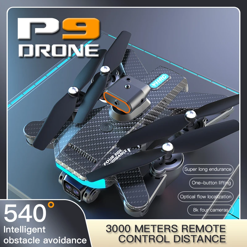 P9-Drone-8K-HD-Brushless-Motor-Professional-Dual-Camera-Obstacle-Avoid ...