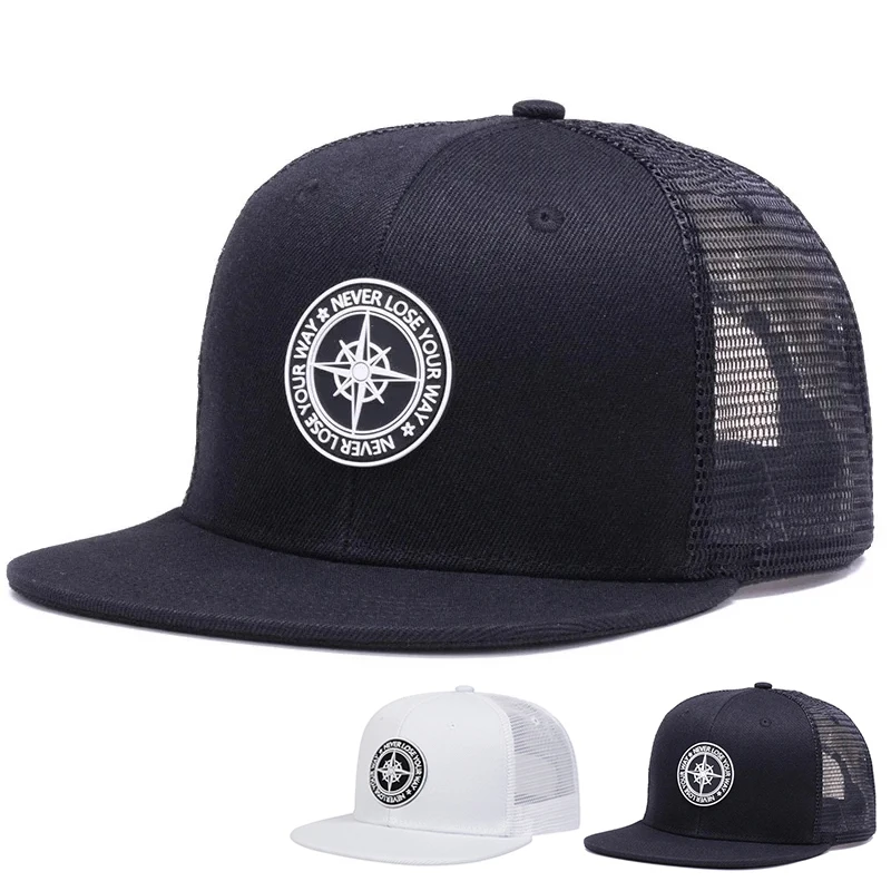 Unisex-Compass-Offset-Printing-Hip-hop-Net-Hats-Outdoor-Adjustable ...