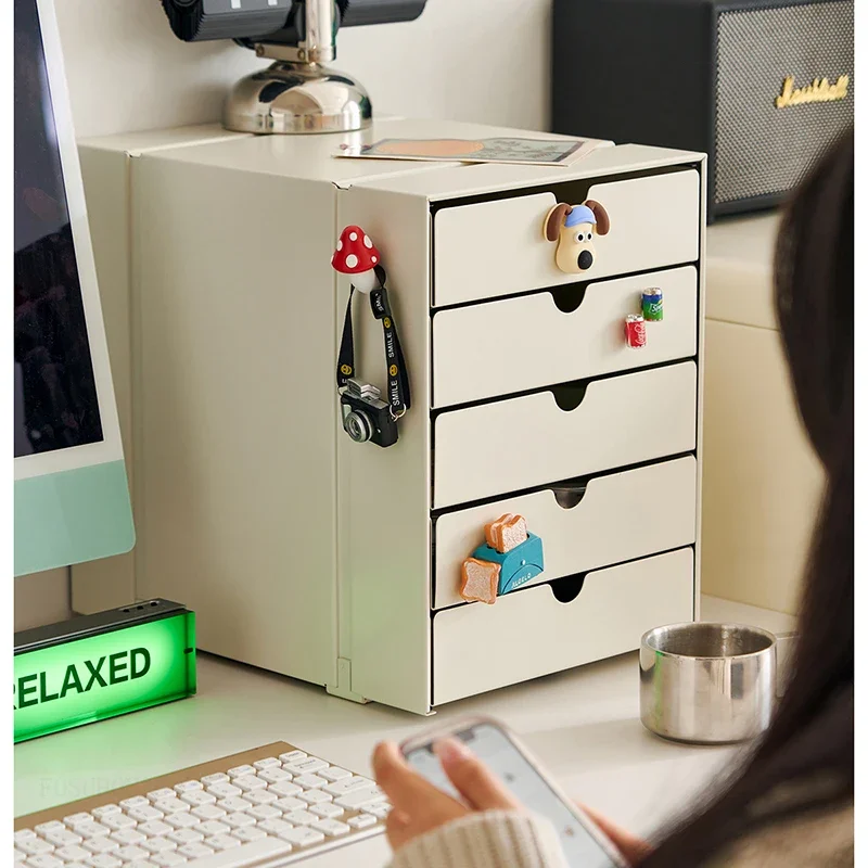 Minimalist-Metal-Cabinet-for-Desk-Modern-Multi-layer-Storage-Small ...