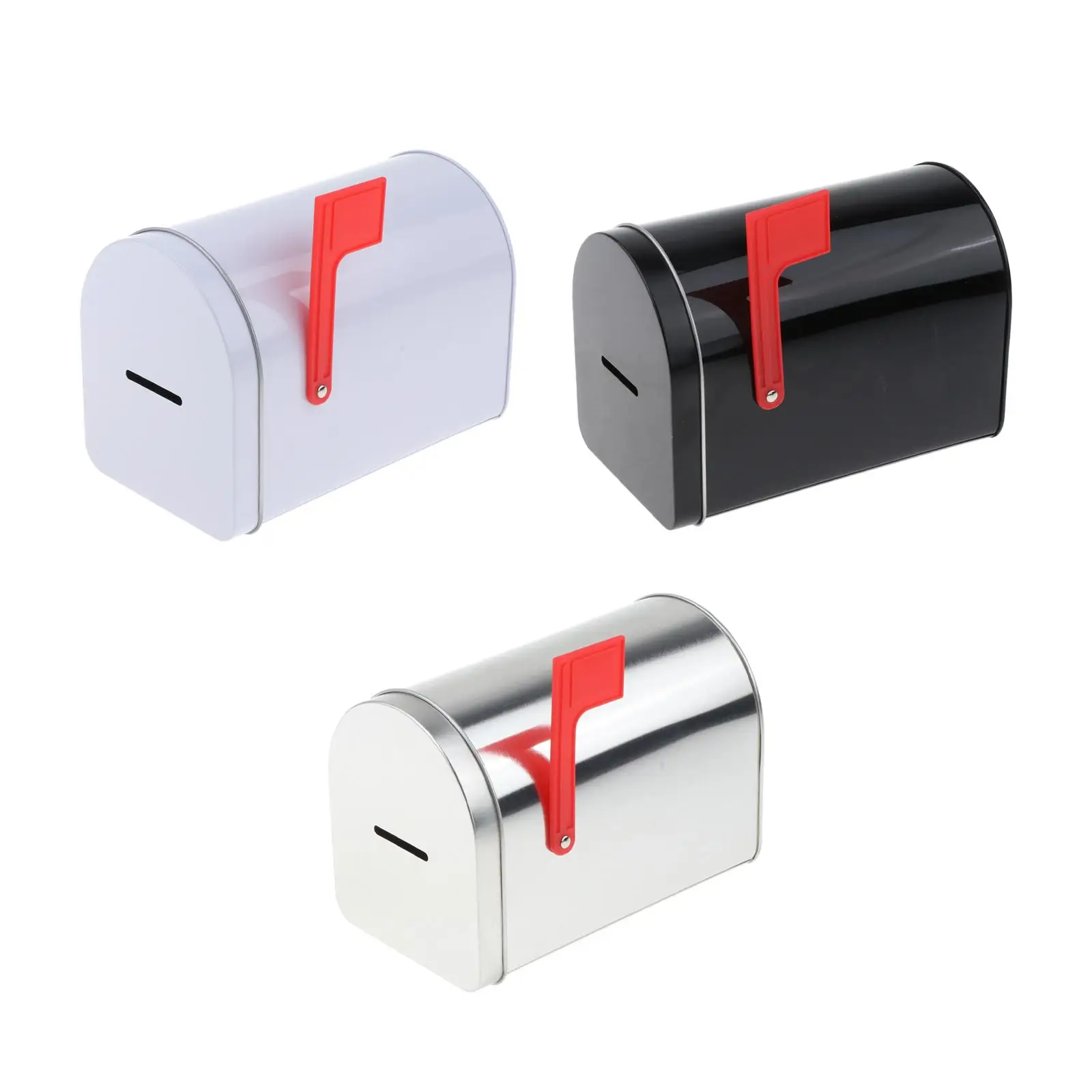 Mailbox Letterbox,Windproof,Christmas,Modern Mail Insertion Metal Mail ...