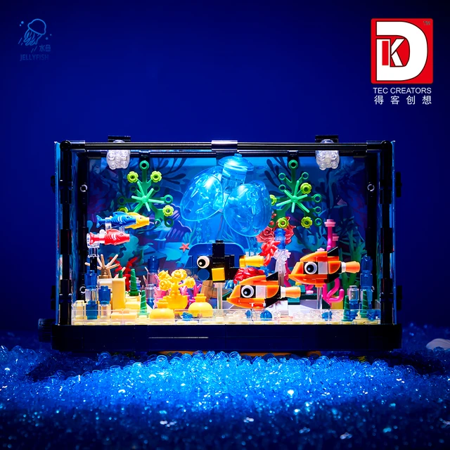 Creative Jellyfish Turtle Clown Aquarium Fish Tank Building Blocks ...