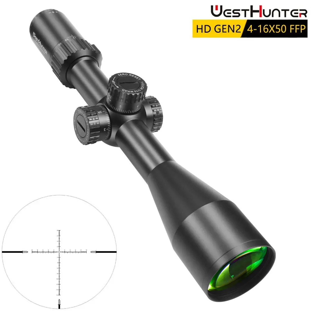 WestHunter HD Gen2 4-16X50 FFP First Focal Plane Scope Tactical ...