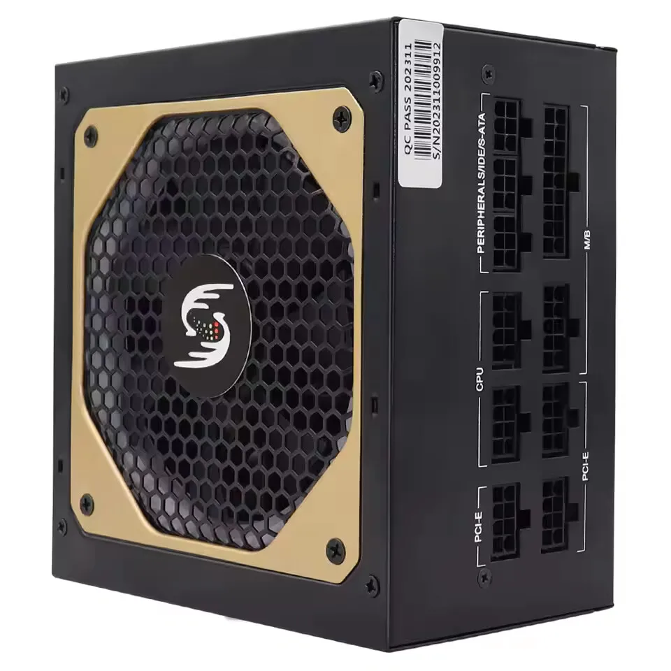 1000W ATX Desktop Computer Power Supply Gaming Quiet 120mm RGB Fan With ...