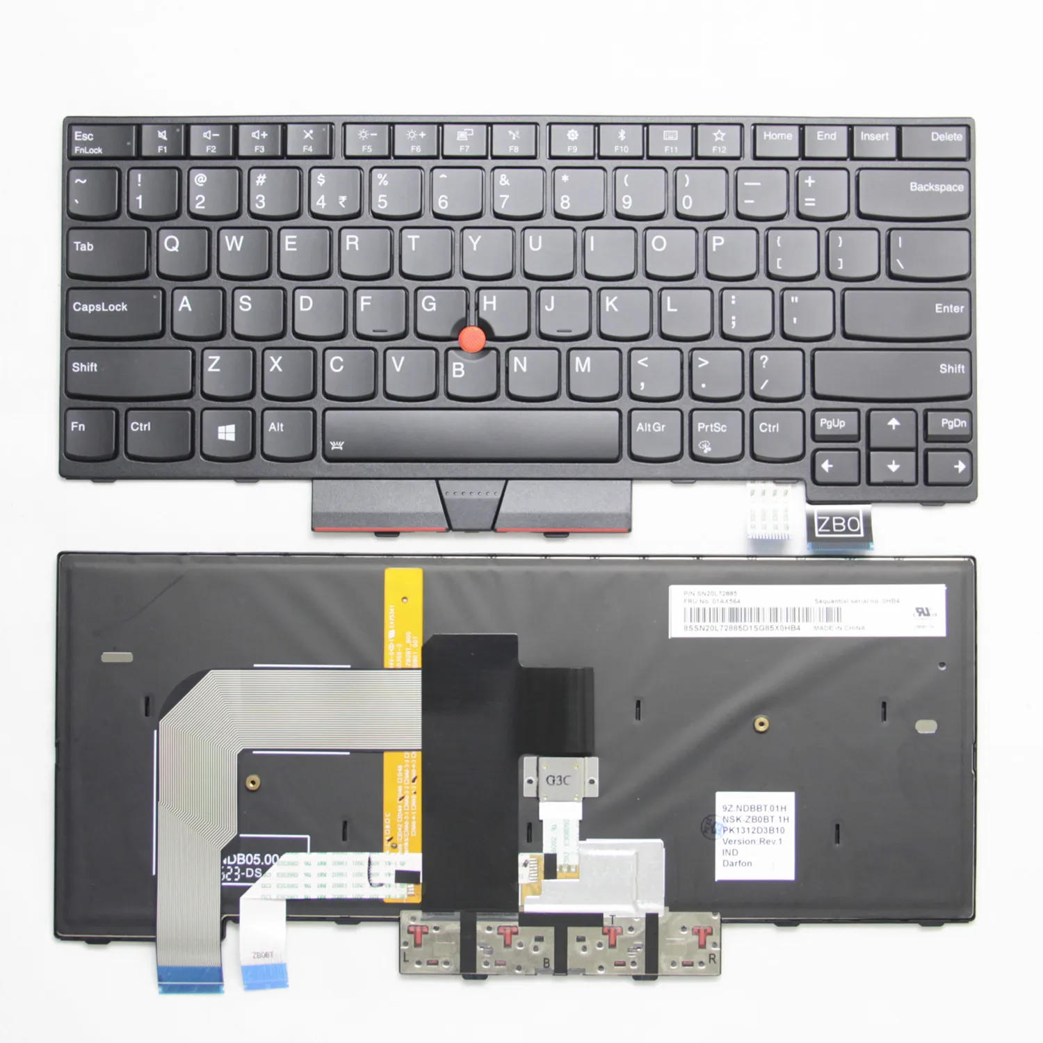 100%new Original Us For Lenovo Ibm Thinkpad T470 T480 A475 A485 English ...