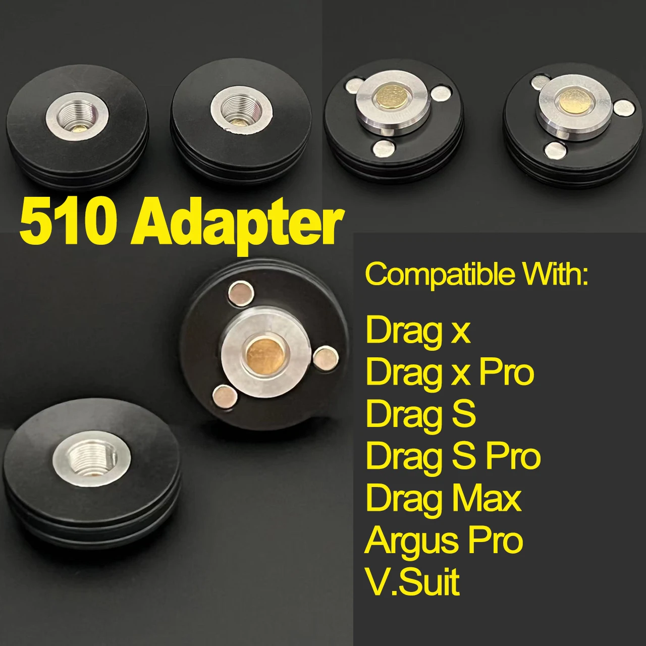 510 Adapter Drag X S Max Pro Argus VooPoo V.Suit Magnetic Connector ...